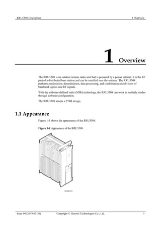 Huawei rru5508 description | PDF