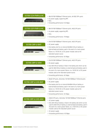 Huawei s5700 li switch datasheet | PDF