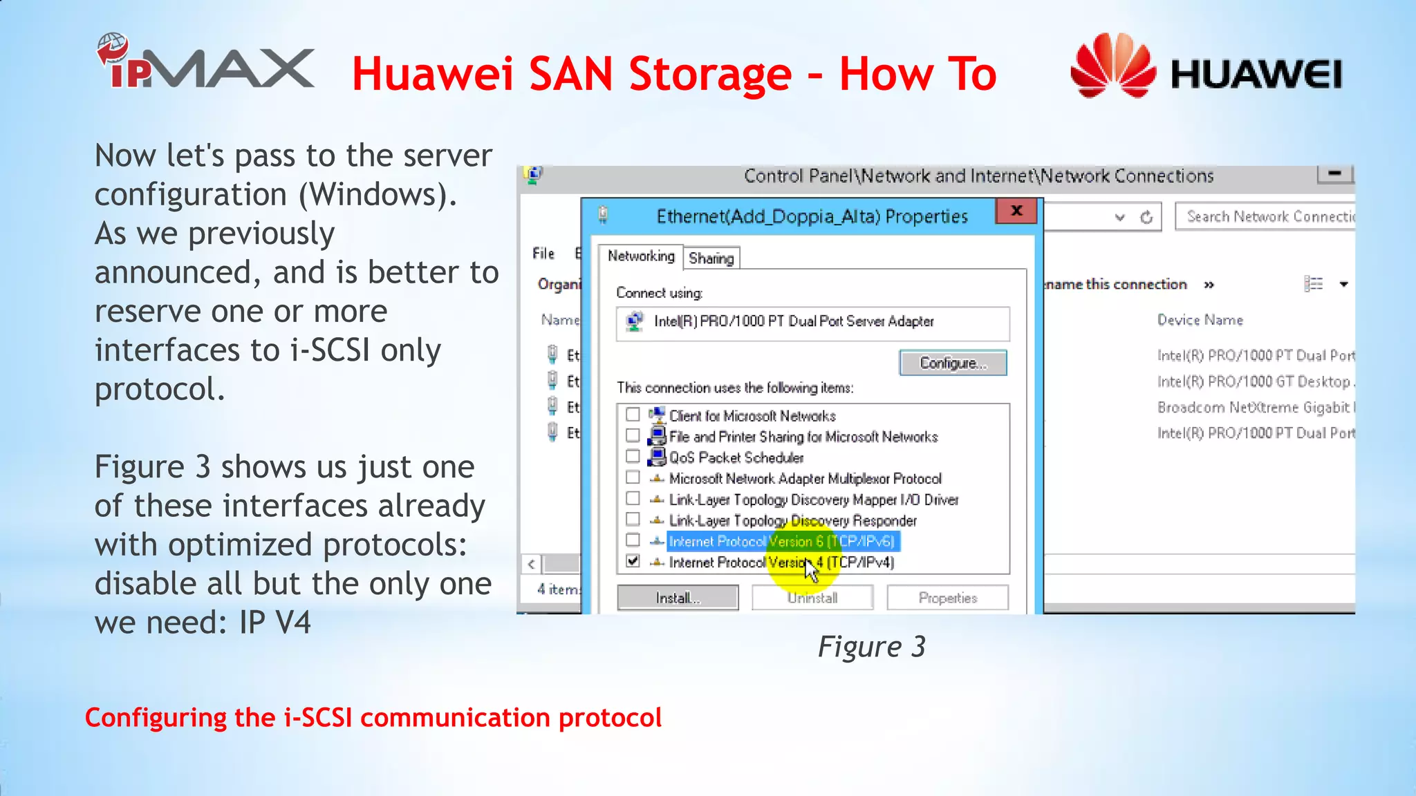 Huawei SAN Storage How To - Configuring the i-SCSI Communication ...