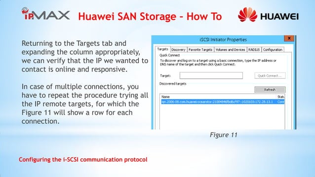 Huawei SAN Storage How To - Configuring the i-SCSI Communication ...