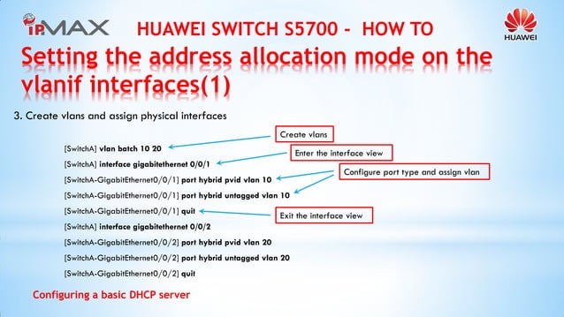 Huawei Switch How To - Configuring a basic DHCP server | PPT
