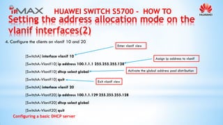 Huawei Switch How To - Configuring a basic DHCP server | PDF