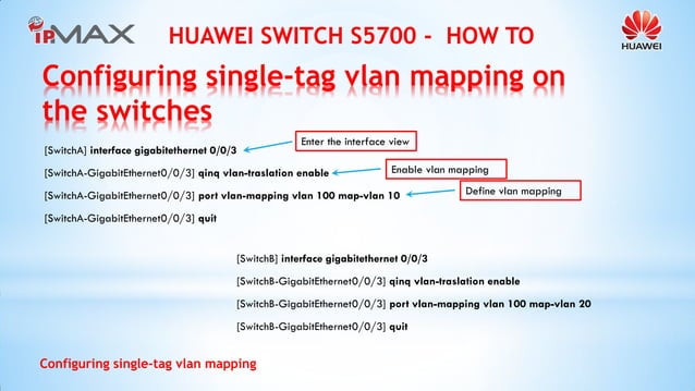 Huawei Switch S5700 How To - Configuring single-tag vlan mapping | PDF ...