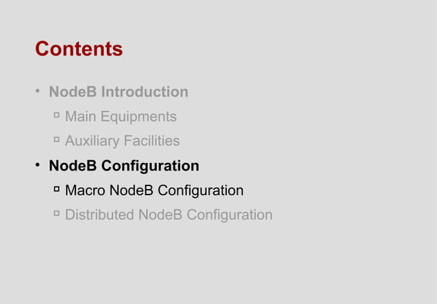 Huawei umts node b configuration principle | PPT