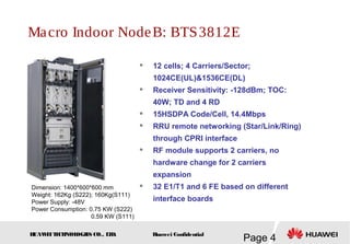 Huawei umts node b configuration principle | PPT