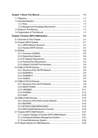 Huawei umts o&m planning and configuration | PDF