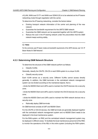 Huawei umts o&m planning and configuration | PDF
