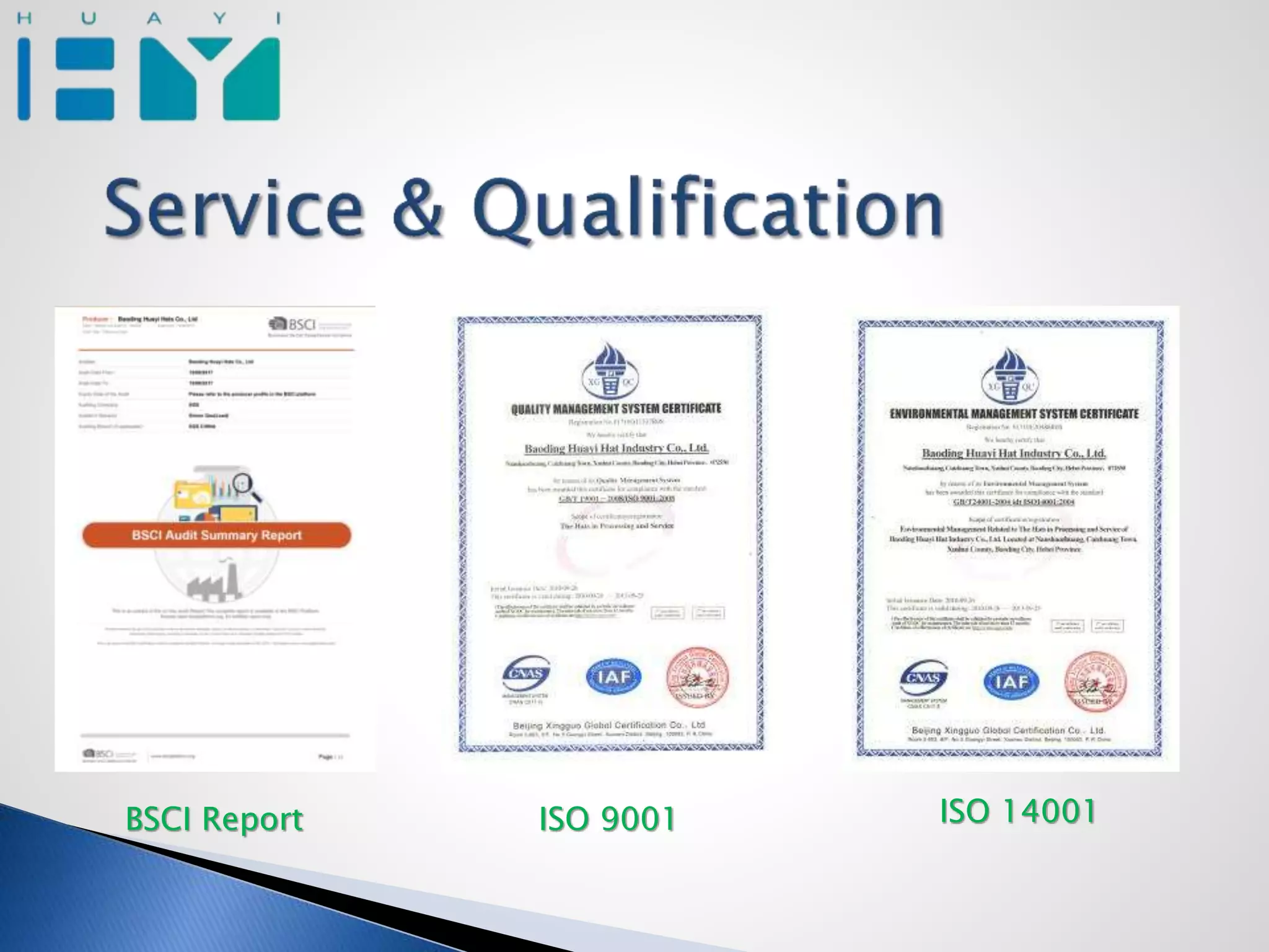 One-stop hat products factory in China--HUAYI | PPTX