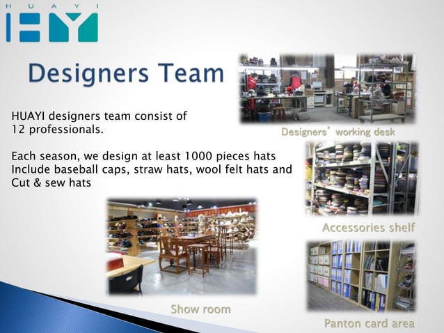 One-stop hat products factory in China--HUAYI | PPTX | Needlework ...