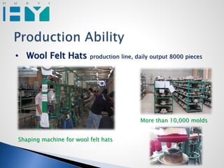 One-stop hat products factory in China--HUAYI | PPTX | Needlework ...