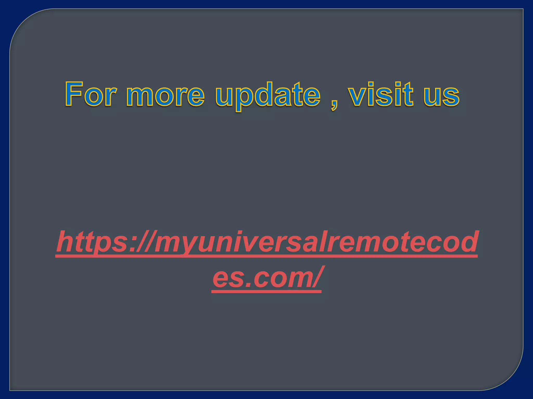 Huayu universal remote codes and setup guide | PPTX