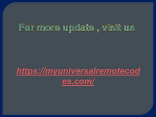 Huayu universal remote codes and setup guide | PPTX