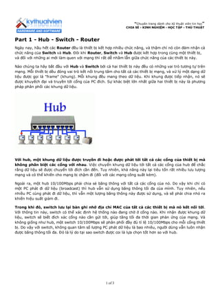Hub switch-router | PDF