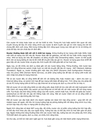 Hub switch-router | PDF