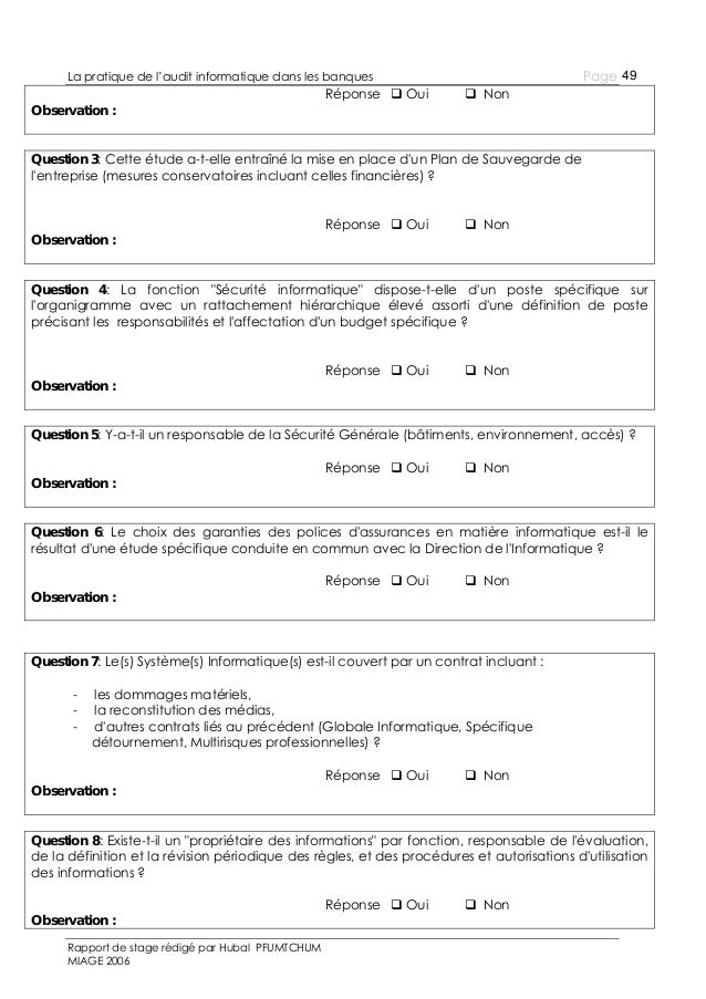 exemple questionnaire audit informatique