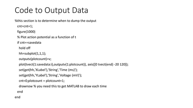 Cracking the Code: Using Quantitative Models in MATLAB to Solve Problems | PPT