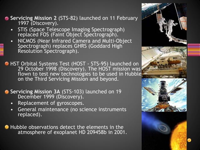 Hubble Space telescope | PPTX | Space and Astronomy | Science