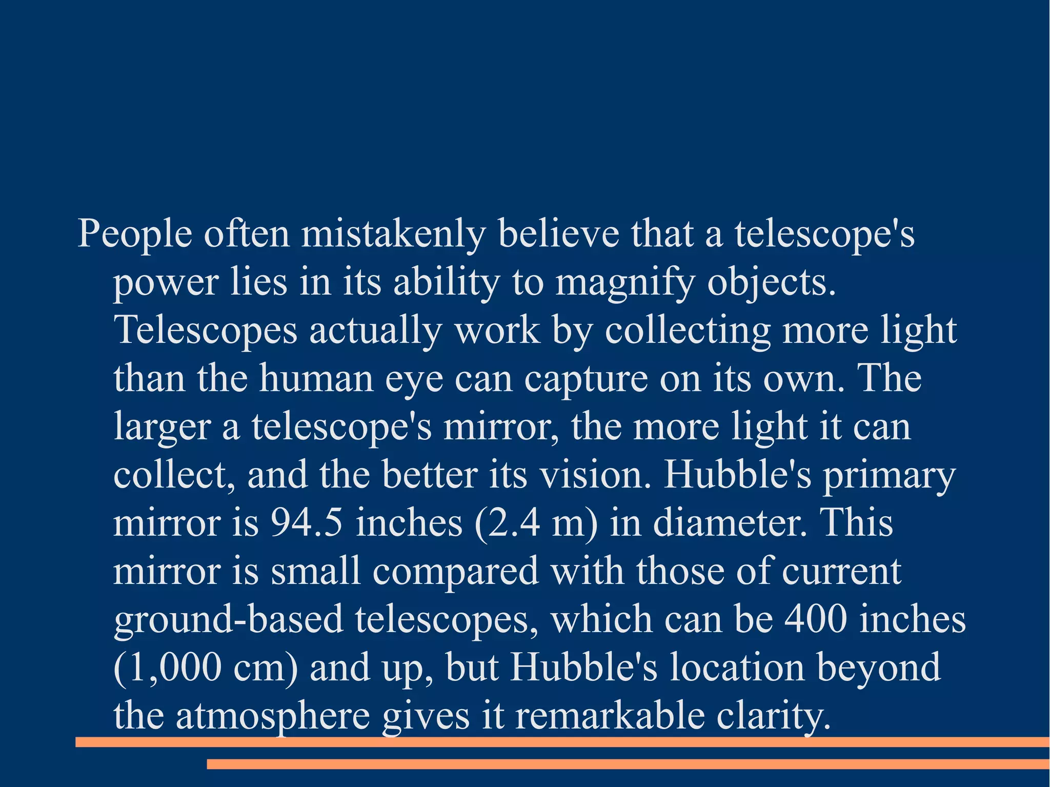 Hubble Space telescope | PPT