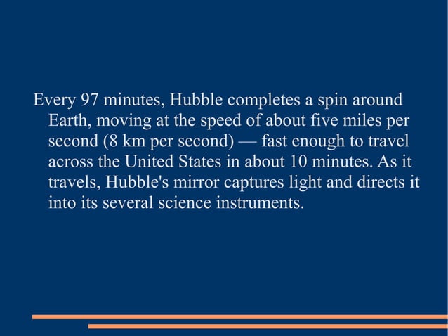 Hubble Space telescope | PPT