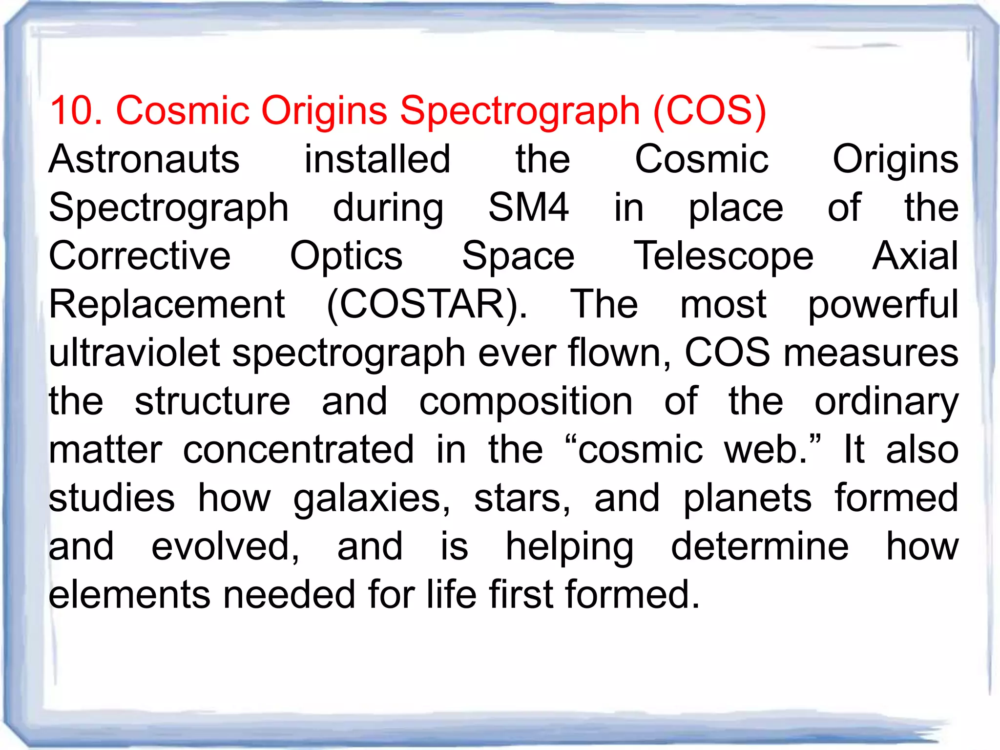 Hubble space telescope | PPTX