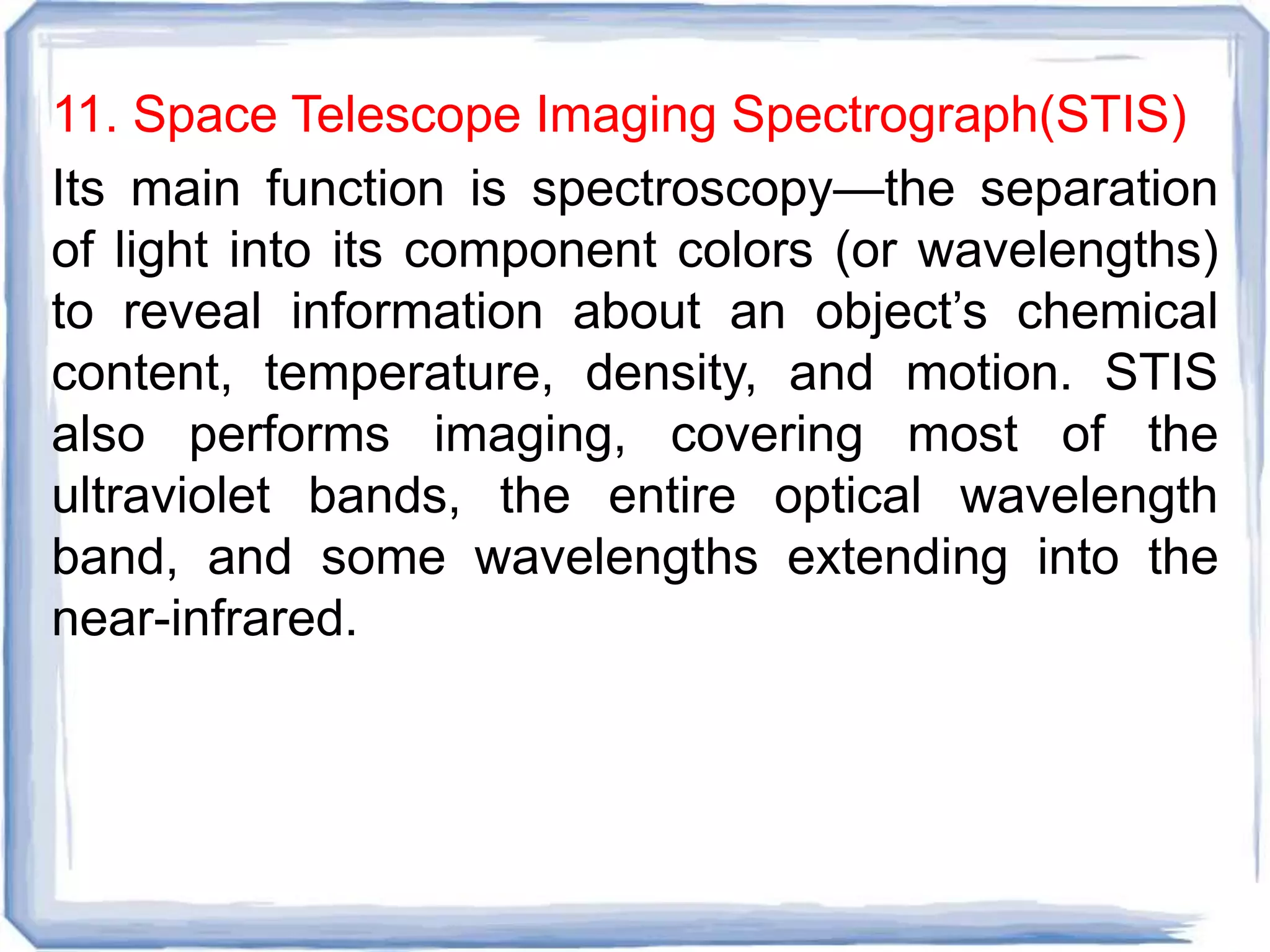 Hubble space telescope | PPTX