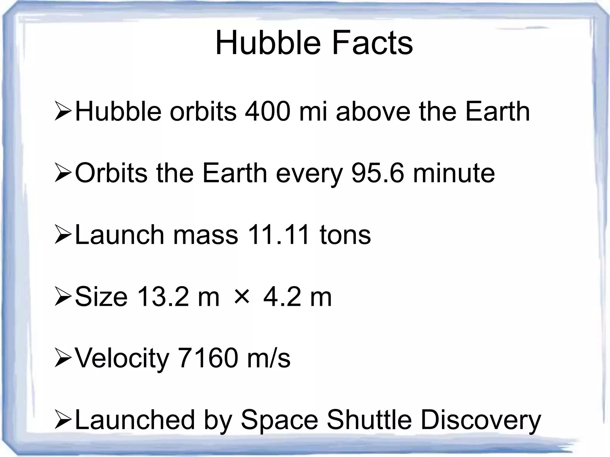 Hubble space telescope | PPTX