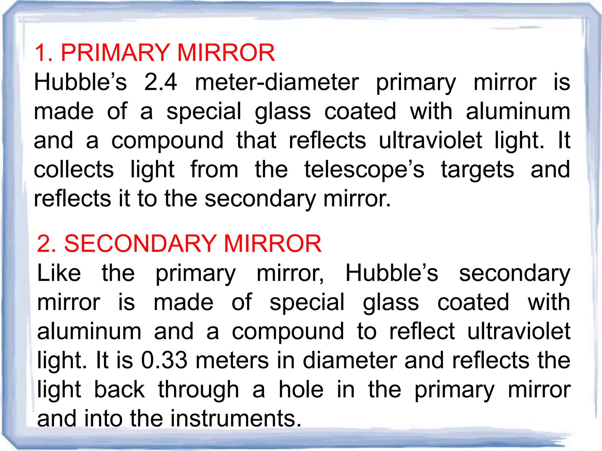 Hubble space telescope | PPTX