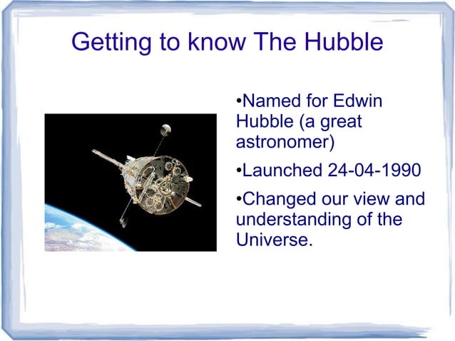 Hubble space telescope | PPTX