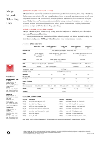 Token Ring Hubs from Madge Networks | PDF