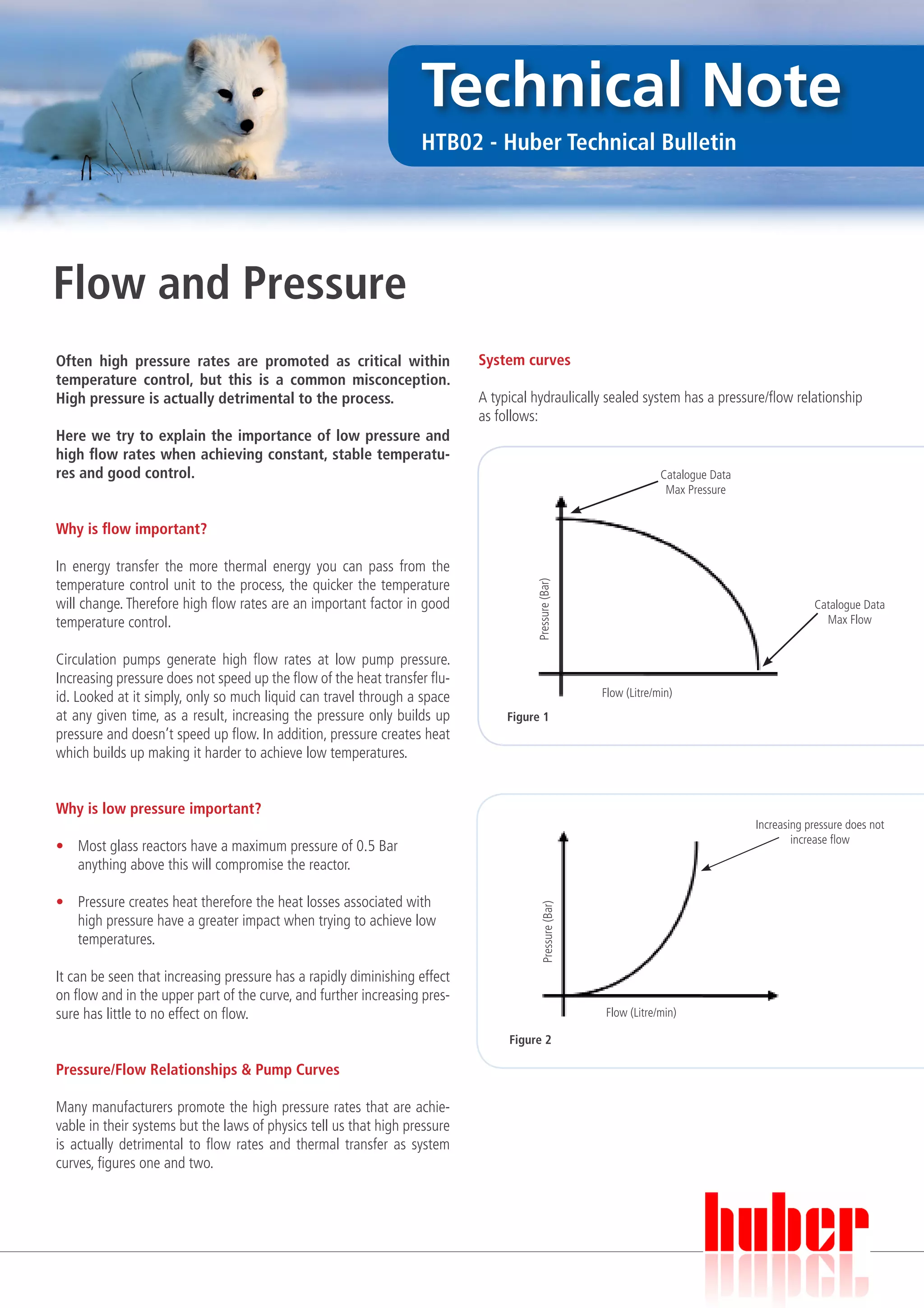 Huber - Flow and Pressure - HTB02 | PDF
