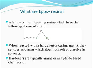 "Introduction to Epoxies" by Hubert Monteiro, Royce International | PPT