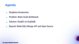 Overcome Redis Cluster Scale Bottlenecks with ScyllaDB & EloqKV by Hubert Zhang | PDF