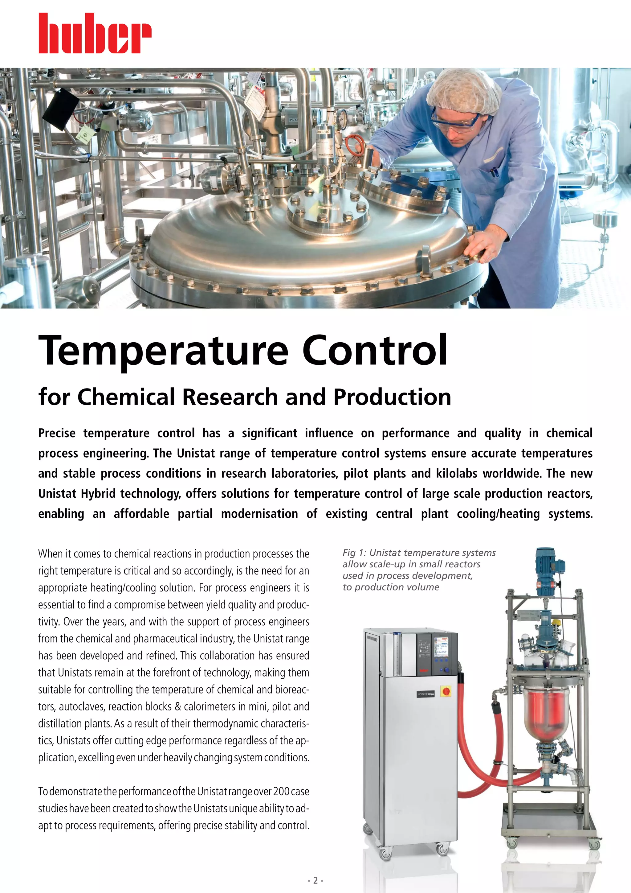Temperature Control for Reactors - a Huber Whitepaper | PDF | Chemistry | Science