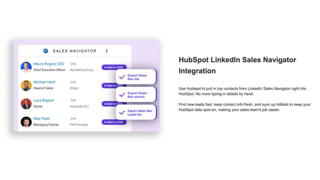 Hublead: Powerful HubSpot and LinkedIn Integration | PPT