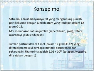 hubungan mol dengan partikel | PPT