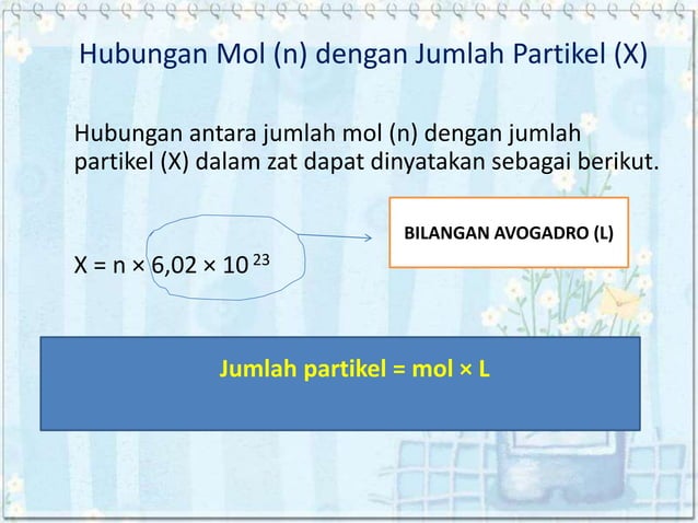 hubungan mol dengan partikel | PPT