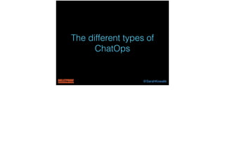Let's talk ChatOps - Hubot with less CoffeeScript | PPT