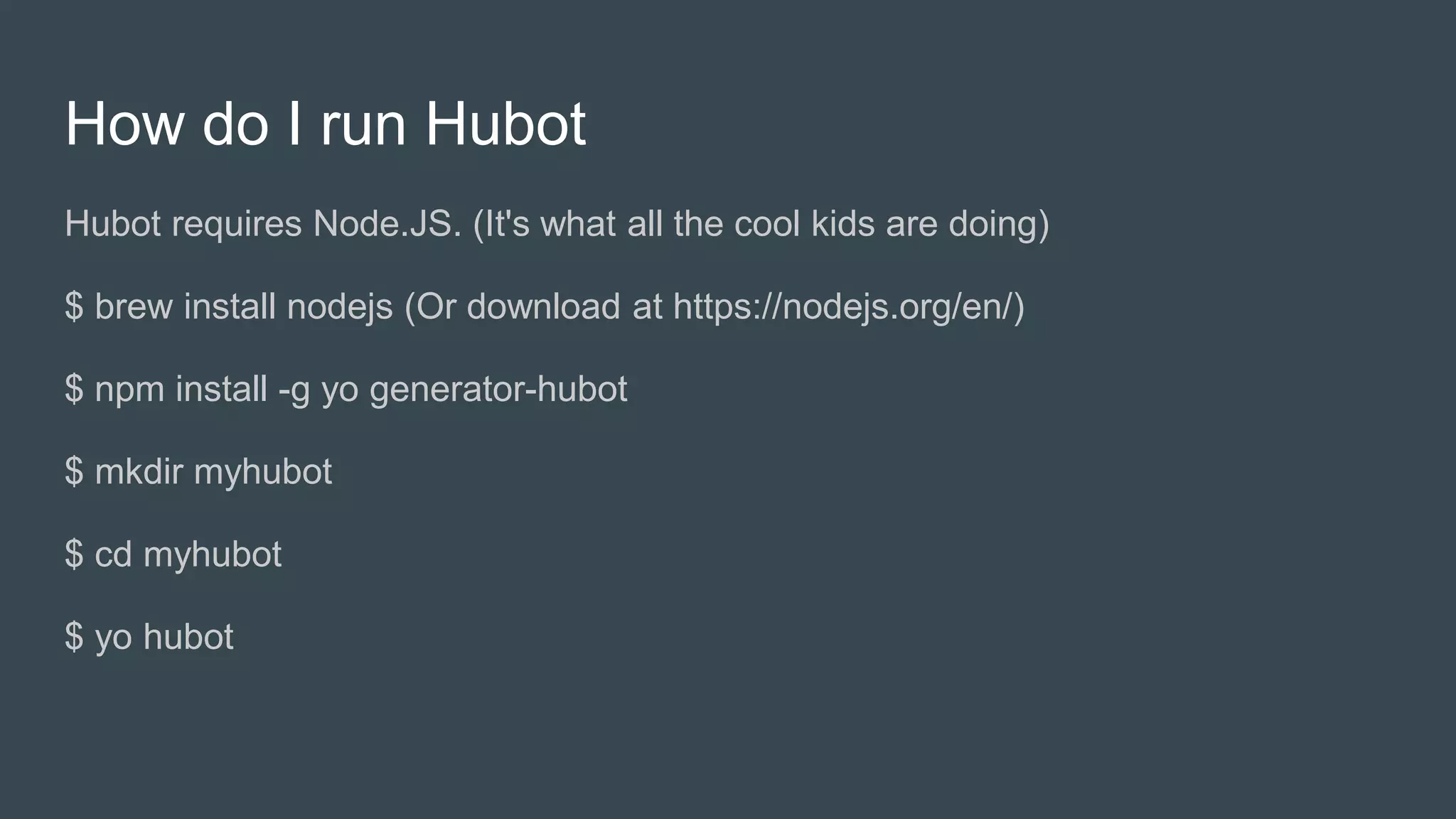 Hubot | PPT