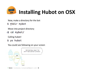 How to build a slack-hubot with js | PPTX