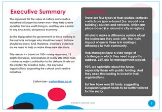 Europe's Creative Hubs | PPT