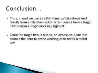 Hubris of dr faustus | PPTX