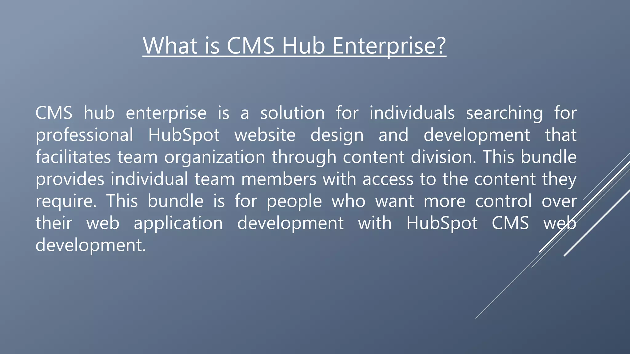 What is HubSpot New CMS Starter? | PPT