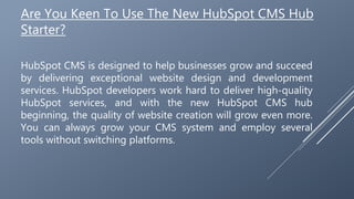 What is HubSpot New CMS Starter? | PPT
