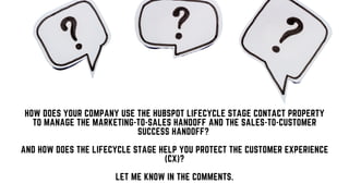 HubSpot Lifecycle Stages | PPT