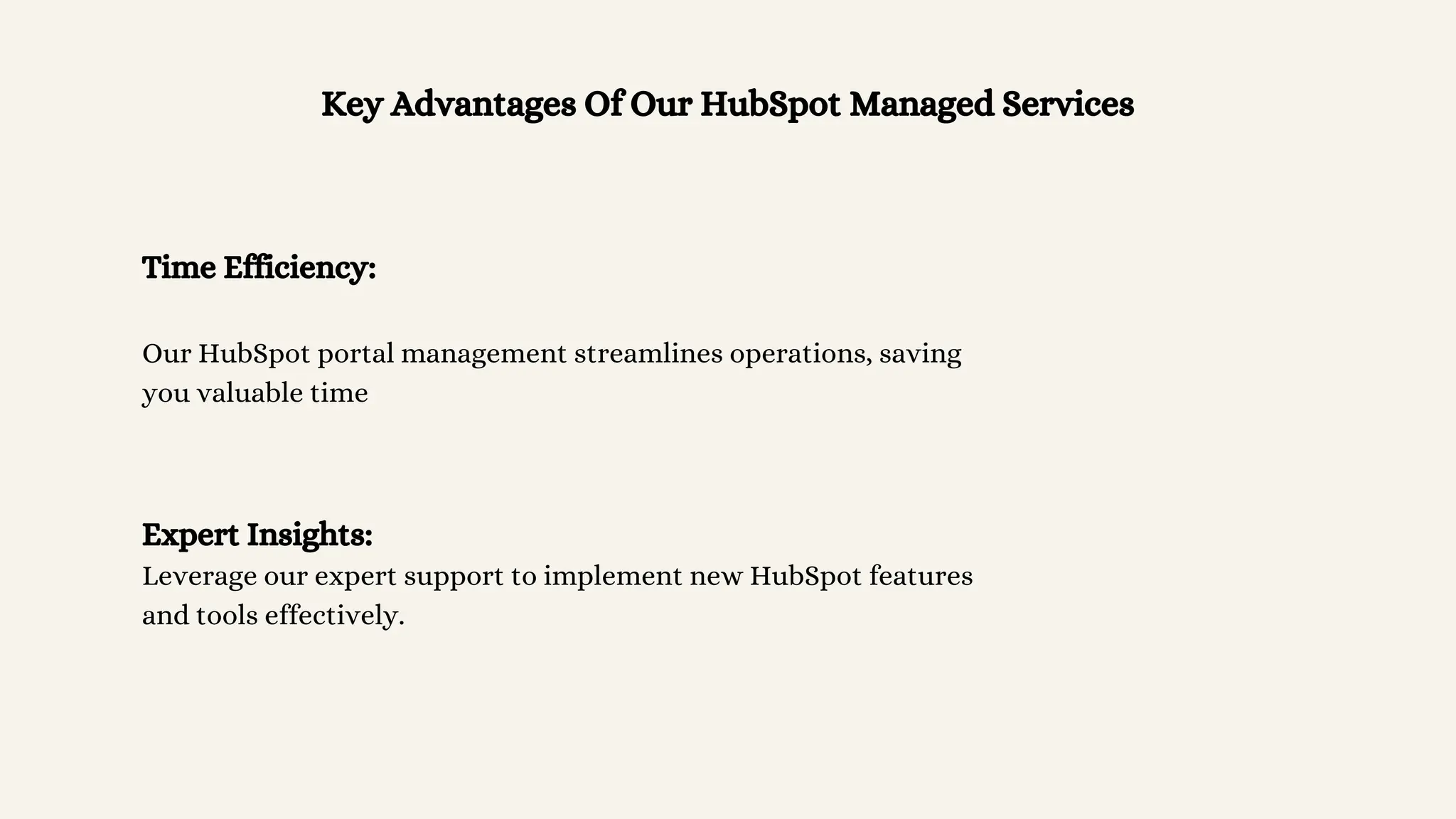 HubSpot Managed Services Australia | Ongoing Expert Guidance | PDF