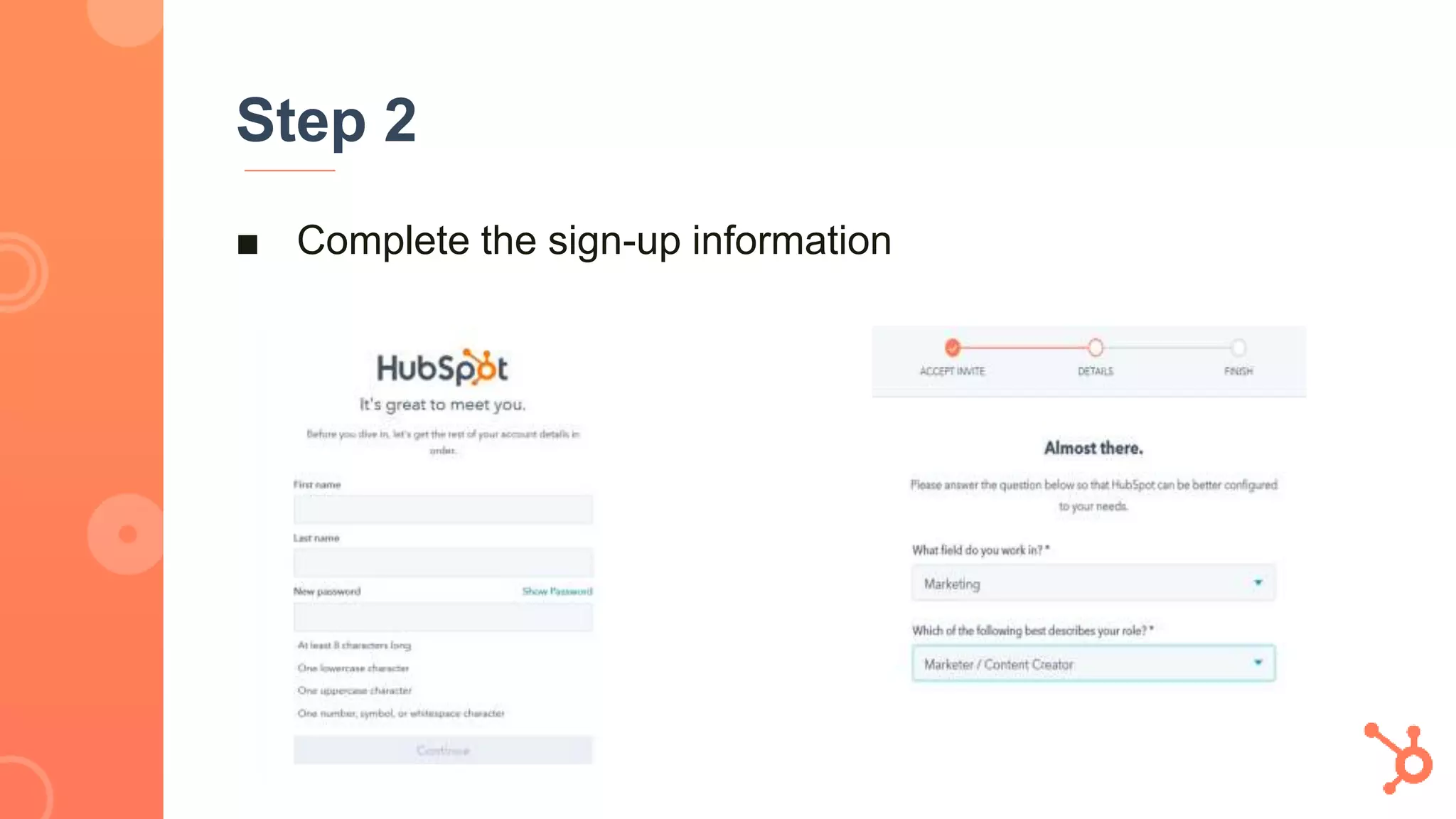 HubSpot Student Instructions | PPTX