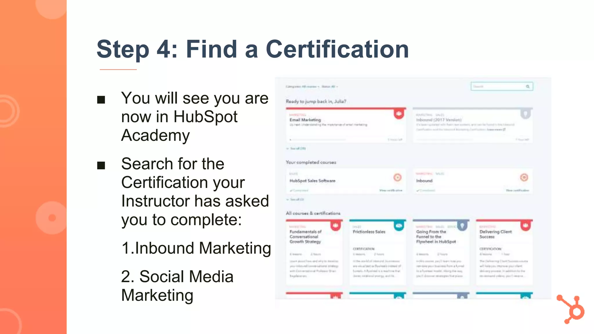 HubSpot Student Instructions | PPTX