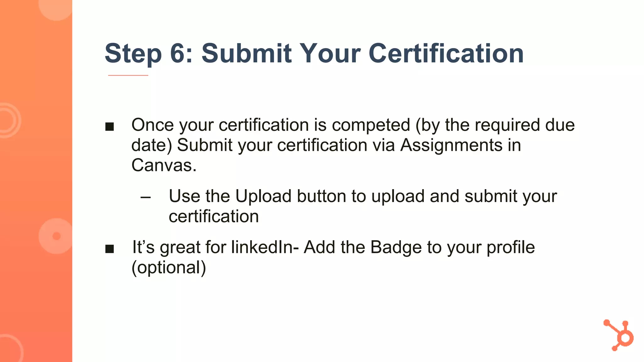 HubSpot Student Instructions | PPTX