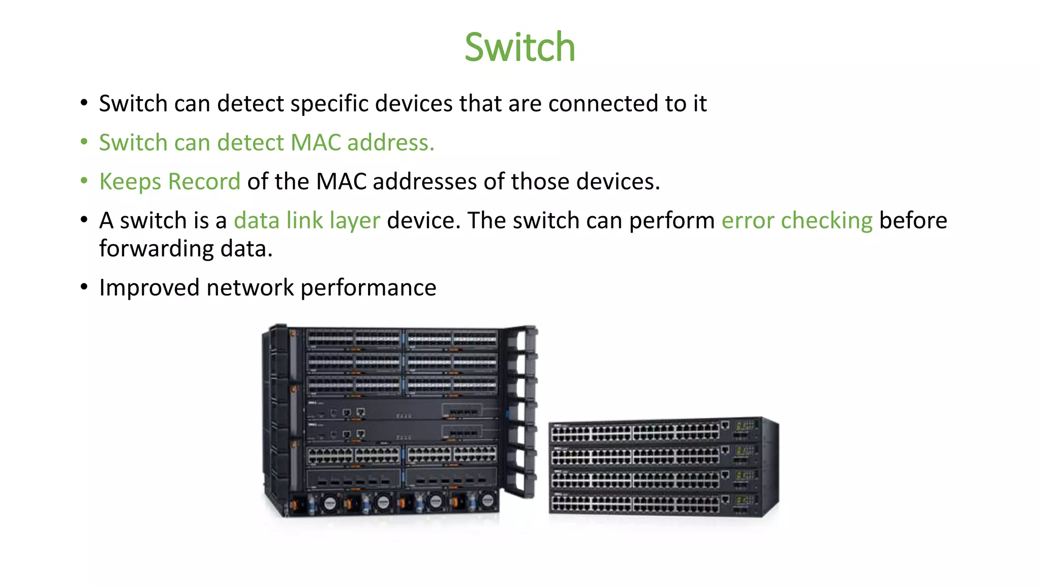 Hub, switch, router, bridge, lesson 3 | PPTX
