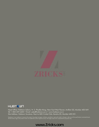 Hubtown Sunstone Brochure - Zricks.com